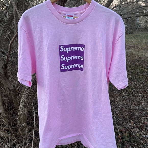 Asspizza | Shirts | Sold Asspizza Supreme Triple Box Logo Large Lavender Phoenix Az Exclusive ...
